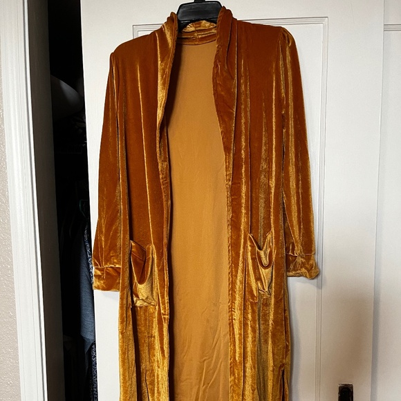 Jackets & Coats | Velvet Duster | Poshmark